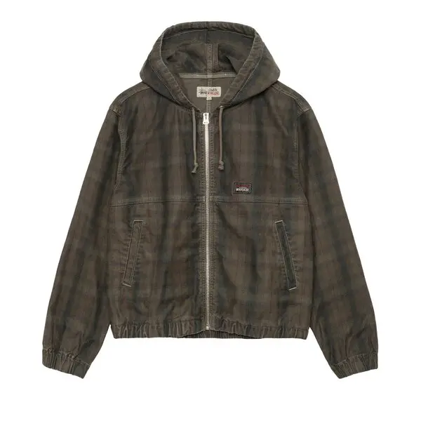StÜssy Unlined Plaid Zip Hoodie - Multicolor