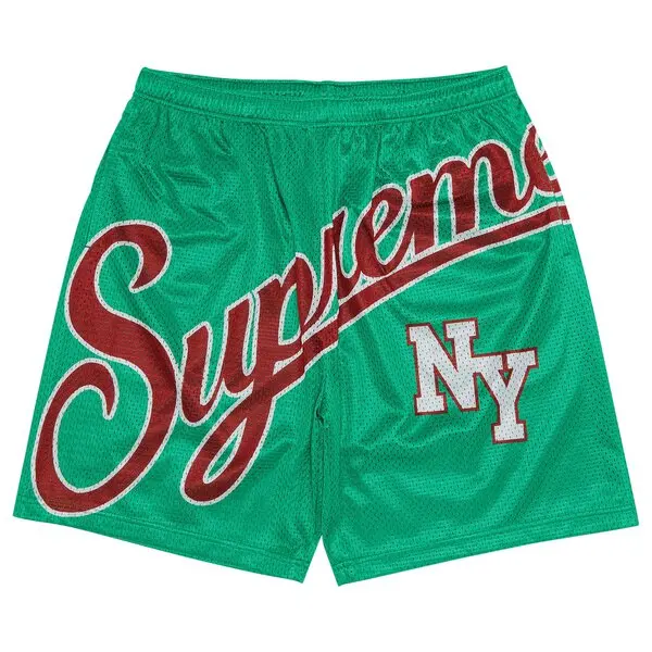 Supreme Big Script Mesh Short - Green