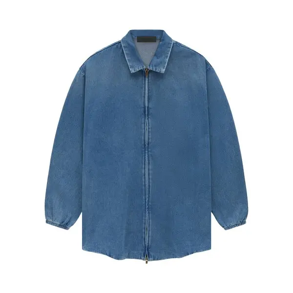 Fear Of God Denim Overshirt 'medium Wash - Blue