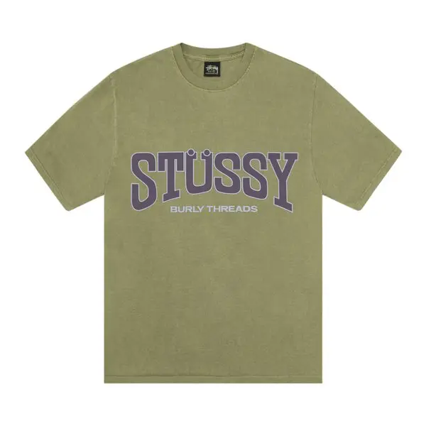 StÜssy Burly Threads Tee 'olive