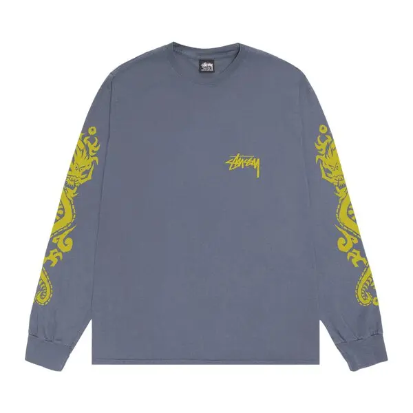 StÜssy Dragons Long-sleeve Tee - Blue