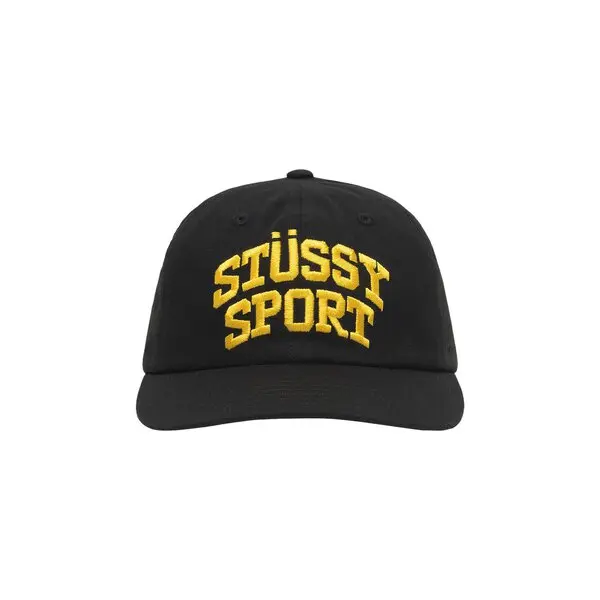 StÜssy Mid-depth Sport Snapback - Black