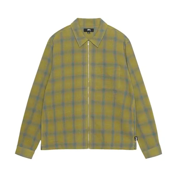 StÜssy Zip Twisted Yarn Plaid Shirt - Multicolor