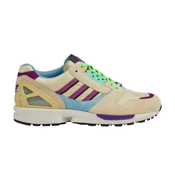 adidas gazelle silver green womens Gucci Adidas ZX 8000 Two Tone Pink Suede Sneakers main image 0