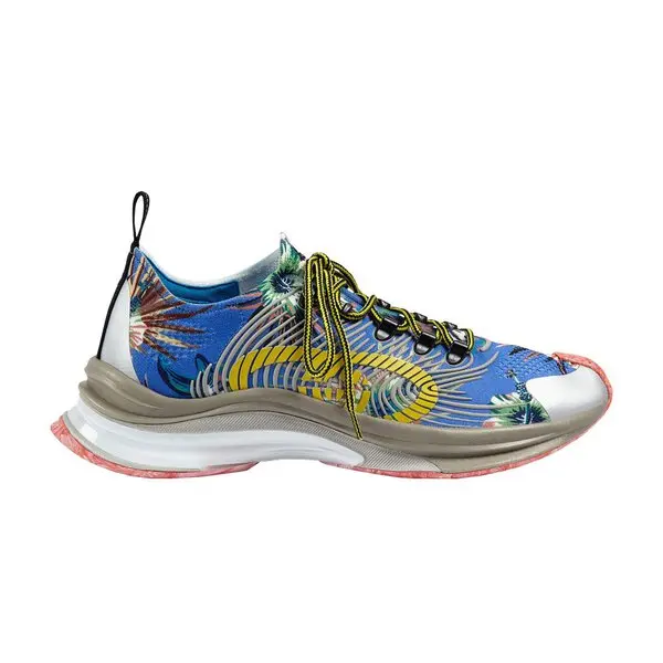 Gucci Run Floral Marble Sneakers - Blue