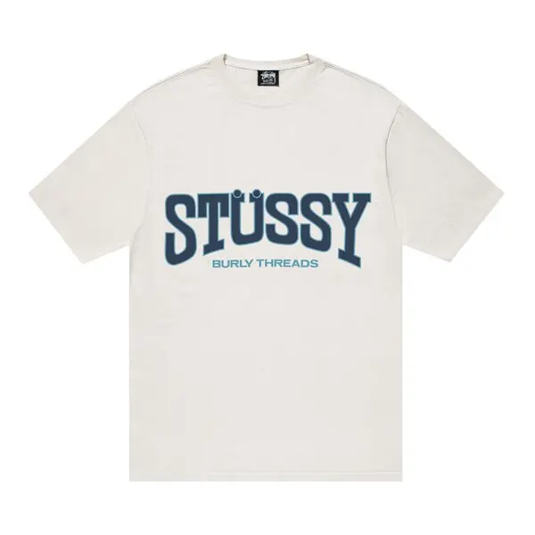 StÜssy Burly Threads Pigment Dyed Tee 'natural - Cream