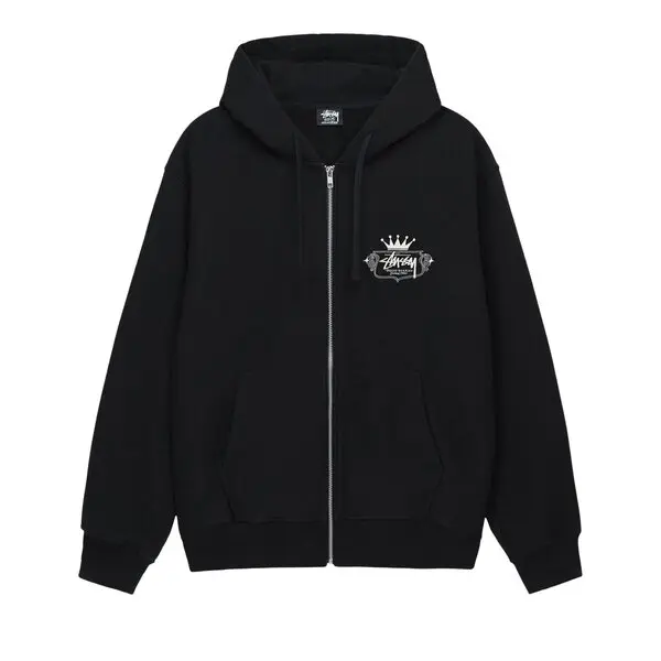 StÜssy Built To Last Zip Hoodie - Black