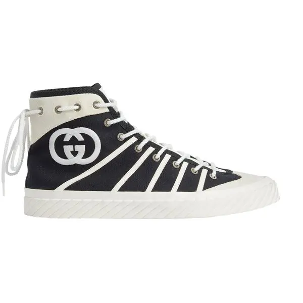 Gucci Gg Tortuga High-top Sneakers - Black