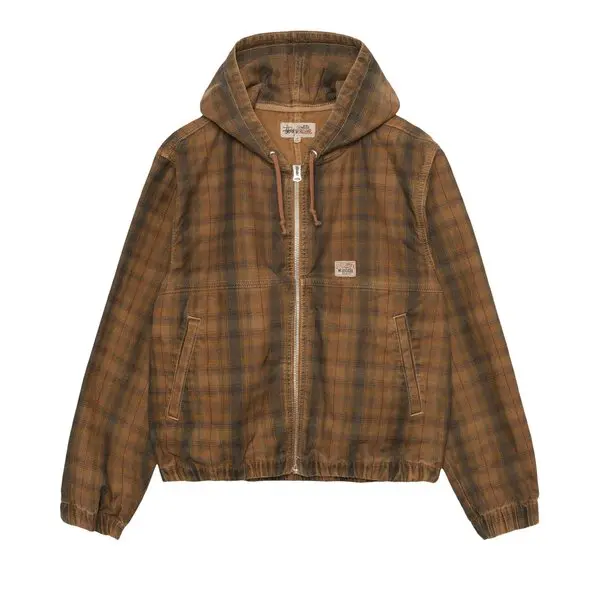 StÜssy Unlined Plaid Zip Hoodie