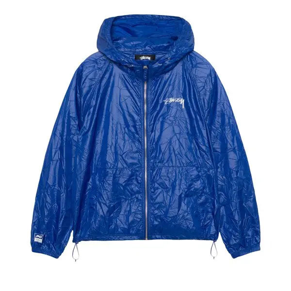 StÜssy Beach Wrinkled Shell Jacket Royal - Blue