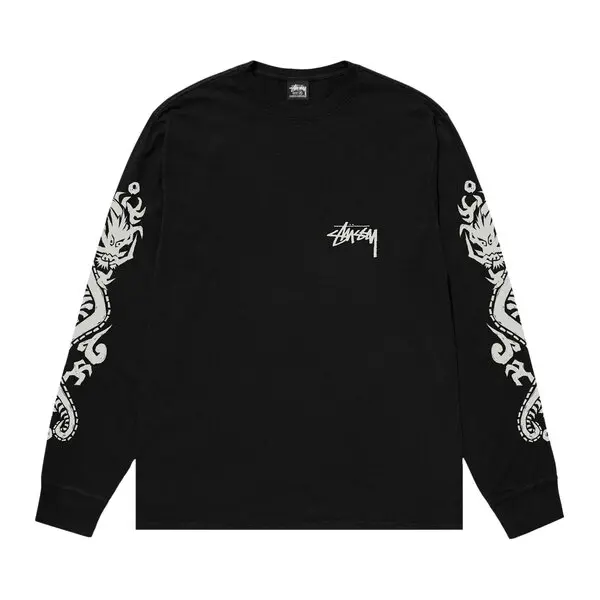 StÜssy Dragons Long-sleeve Tee - Black