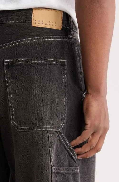 PACSUN Nathan Baggy Denim Carpenter Shorts