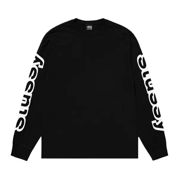 StüSsy Sideways Long-Sleeve Tee - Black | Editorialist