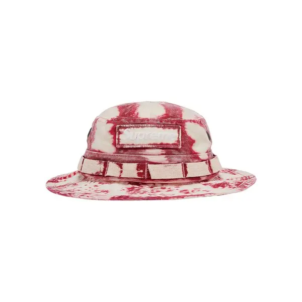 Supreme Bleached Chino Boonie - Red