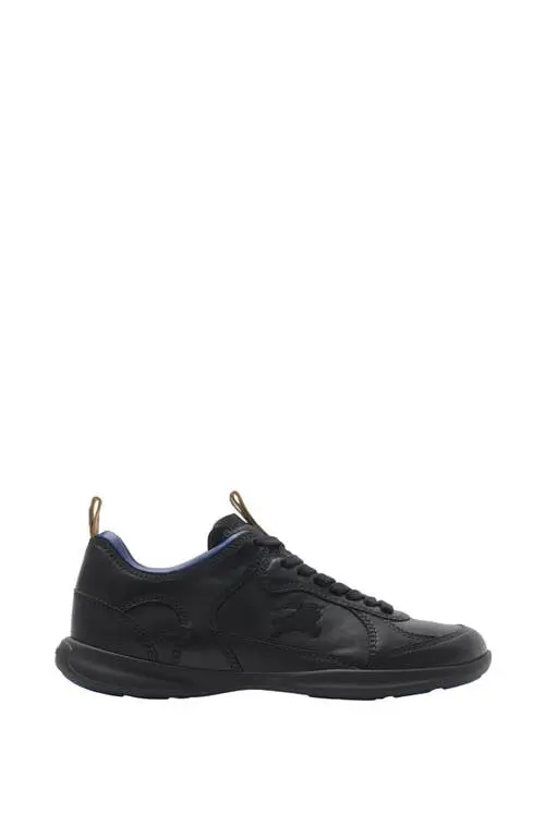 Burberry Leather Matrix Sneakers - Black