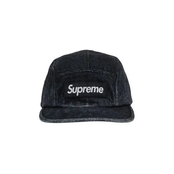 Supreme Denim Camp Cap - Black