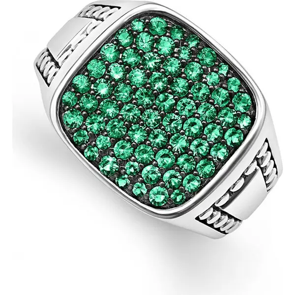 Lagos Anthem Signet Ring - Silver