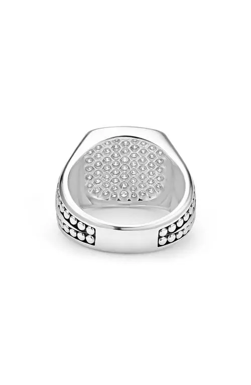 Lagos Anthem Diamond Signet Ring