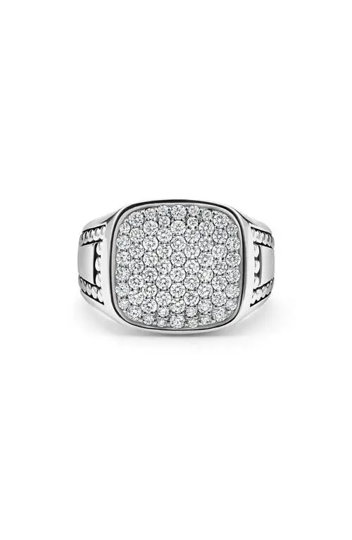 Lagos Anthem Diamond Signet Ring