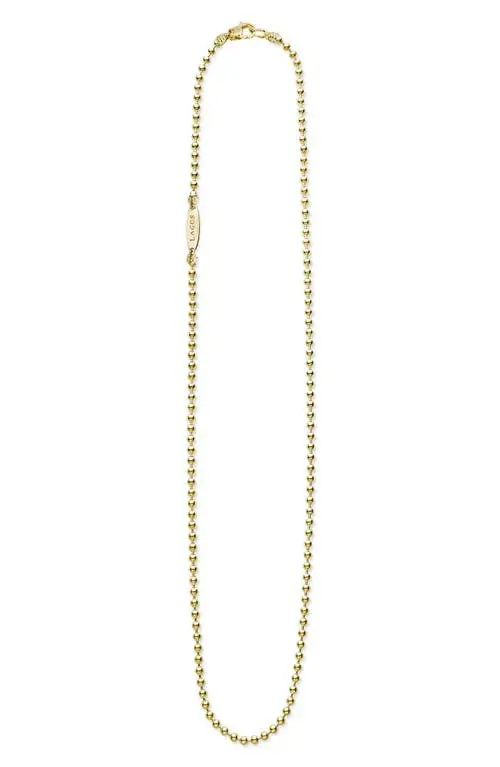 Lagos 18k Anthem Ball Chain Necklace - Gold