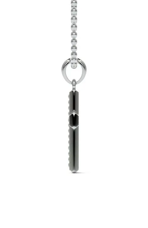 Lagos Diamond Cross Pendant - Silver