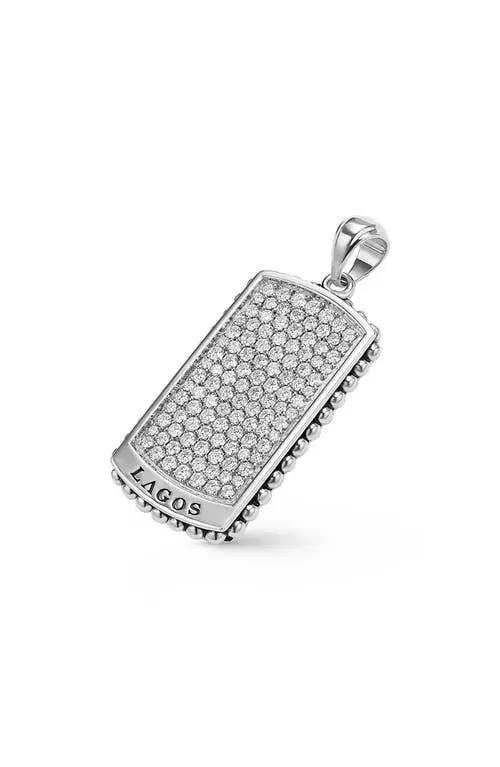 Lagos Sterling Diamond Pave Enhancer Pendant