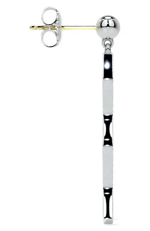 Lagos Caviar Spark Diamond Wave Drop Earrings