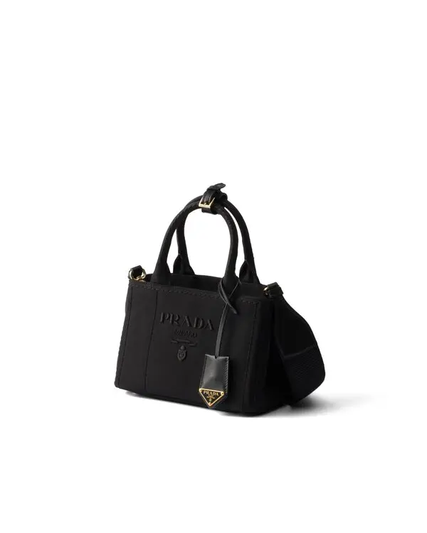 Prada JardinièRe Mini Canvas Handbag - Black | Editorialist