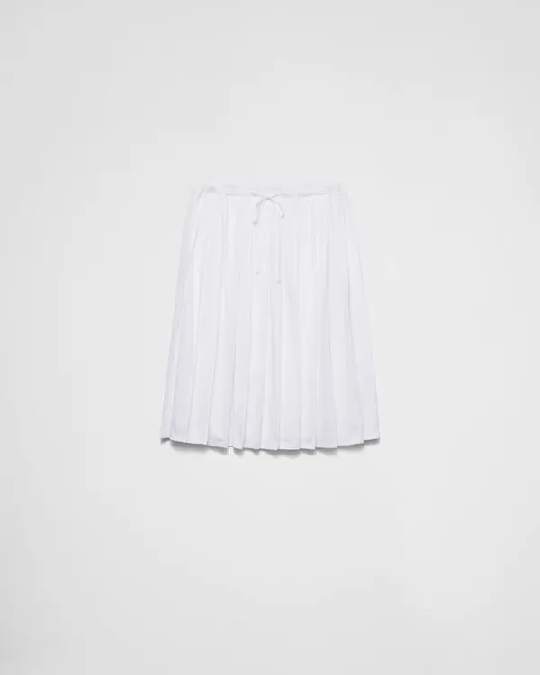 Prada Pleated Jersey Skirt