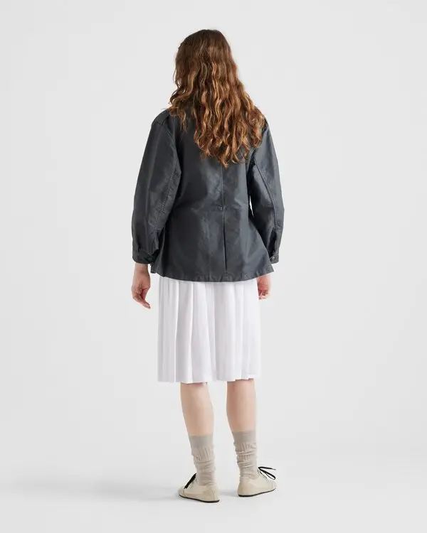 Prada Pleated Jersey Skirt