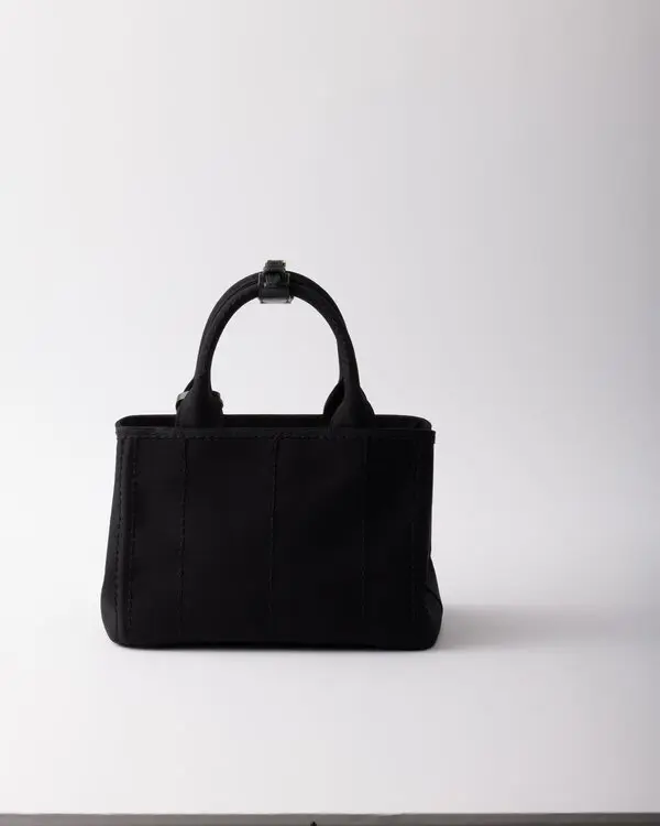 Prada Jardinière Small Cotton Canvas Handbag