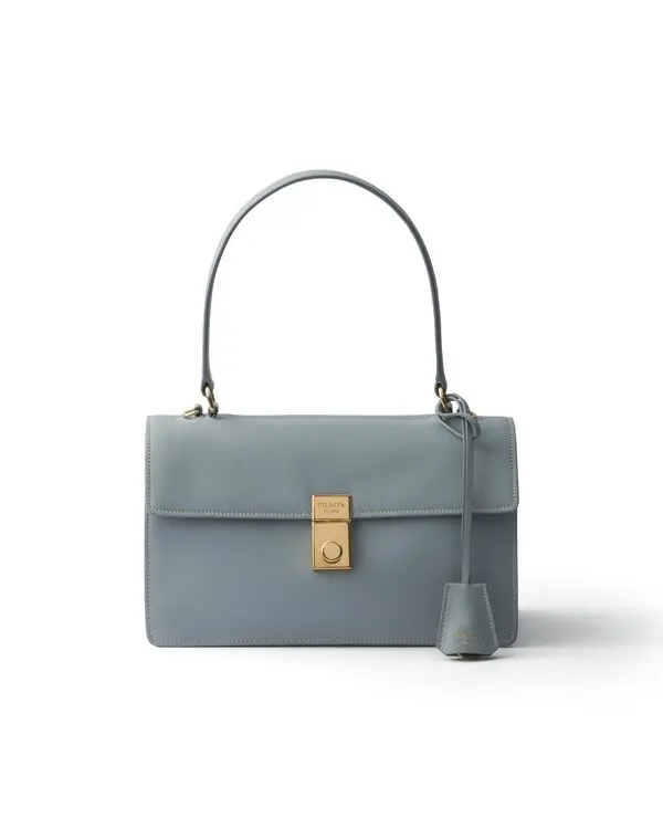 Prada Soft Sound Medium Shoulder Bag - Light Blue
