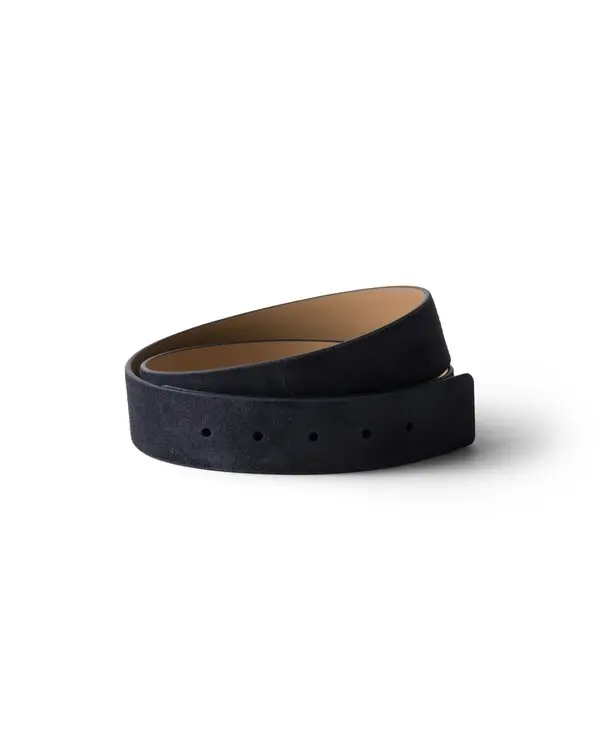 Prada Suede Belt Strap - Blue