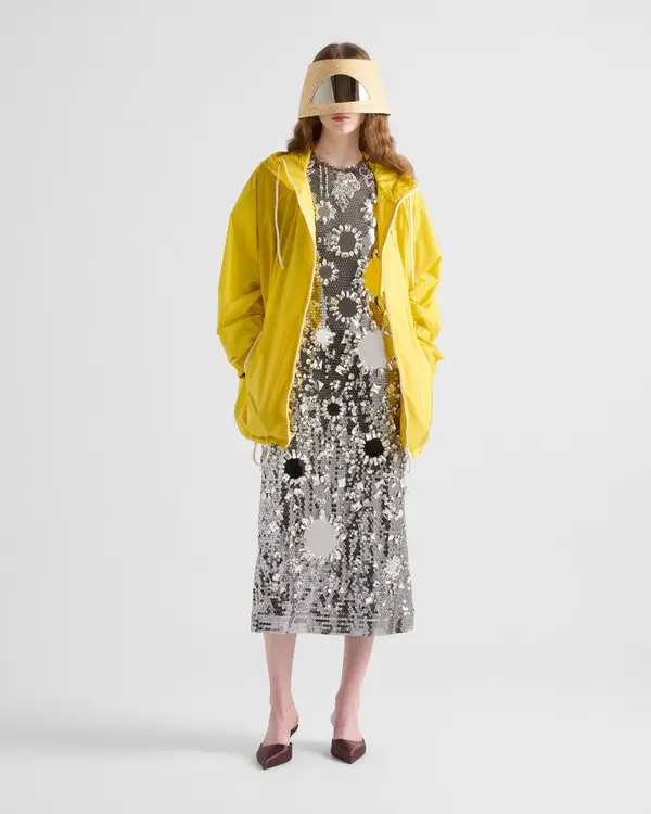 Prada Lightweight Re-nylon Rain Jacket - Citron Yellow