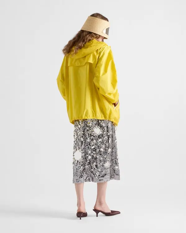 Prada Lightweight Re-nylon Rain Jacket - Citron Yellow