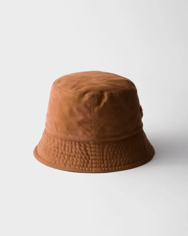 Prada Cotton Bucket Hat - Caramel