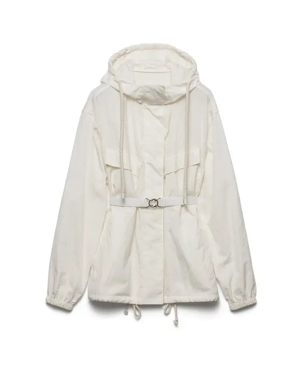 Prada Technical Pongé Blouson Jacket - Neutral