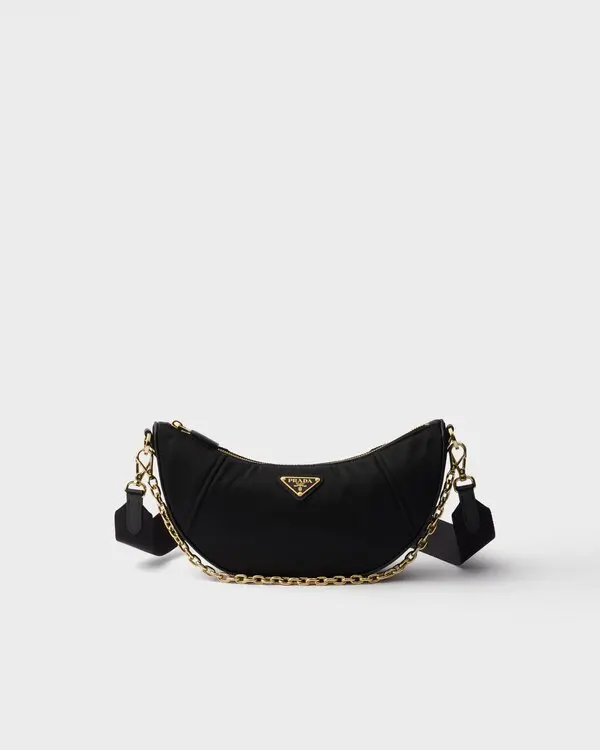 Prada Re-nylon Demi-lune Shoulder Bag