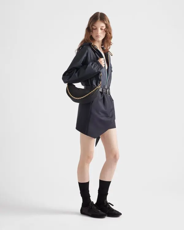 Prada Re-nylon Demi-lune Shoulder Bag
