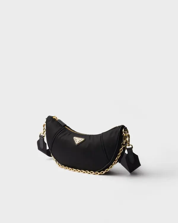 Prada Re-nylon Demi-lune Shoulder Bag