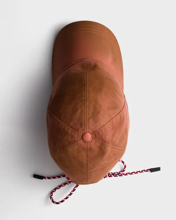 Prada Cotton Baseball Cap - Caramel