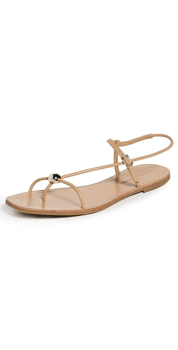 LOEFFLER RANDALL Lara Strappy Flat Sandals - Dune