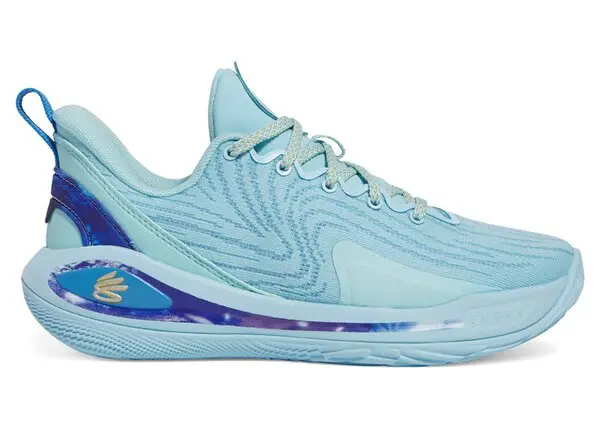 Under Armour Curry Flow 12 Athletic Sneakers - Stream/white
