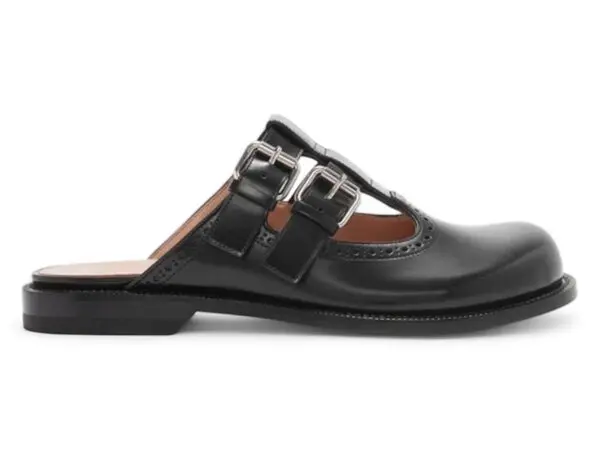 Loewe Campo Mary Jane Mule - Black