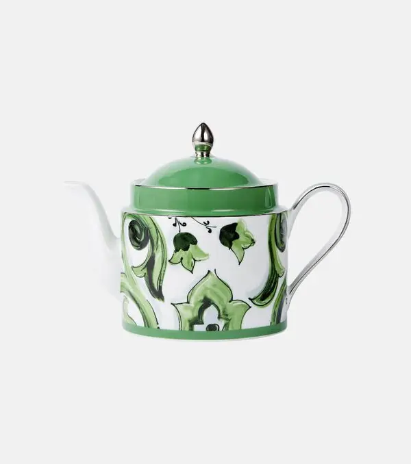 Dolce & Gabbana Majolica Porcelain Teapot - Green