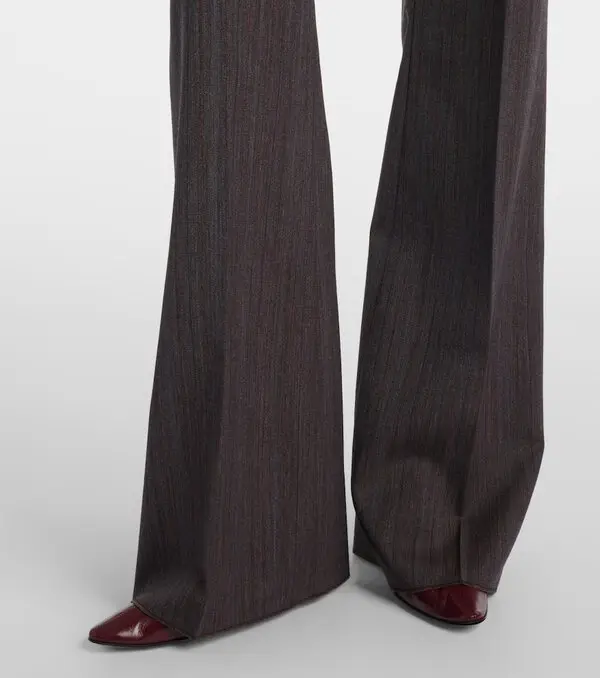 Bottega Veneta High-rise Flared Wool Pants