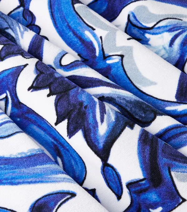 Dolce & Gabbana Majolica Cotton Terry Beach Towel
