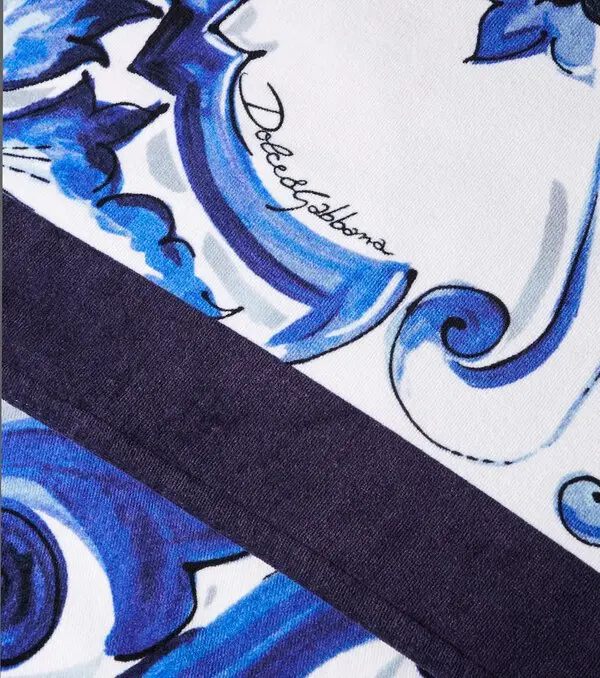 Dolce & Gabbana Majolica Cotton Terry Beach Towel