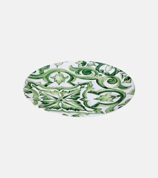 Dolce & Gabbana Majolica Porcelain Charger Plate - Green