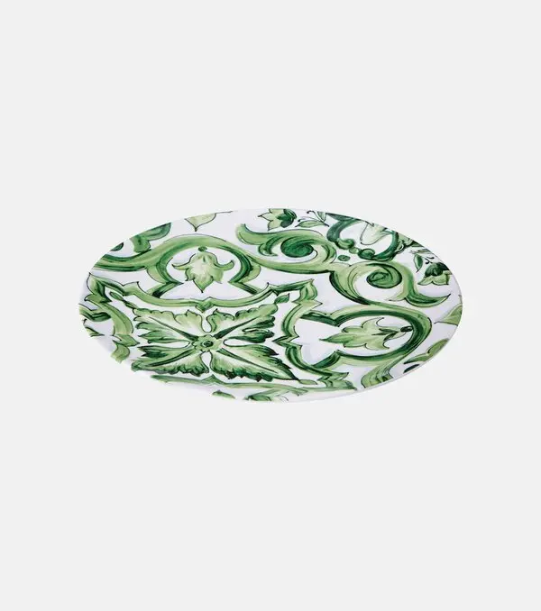 Dolce & Gabbana Majolica Porcelain Charger Plate - Green